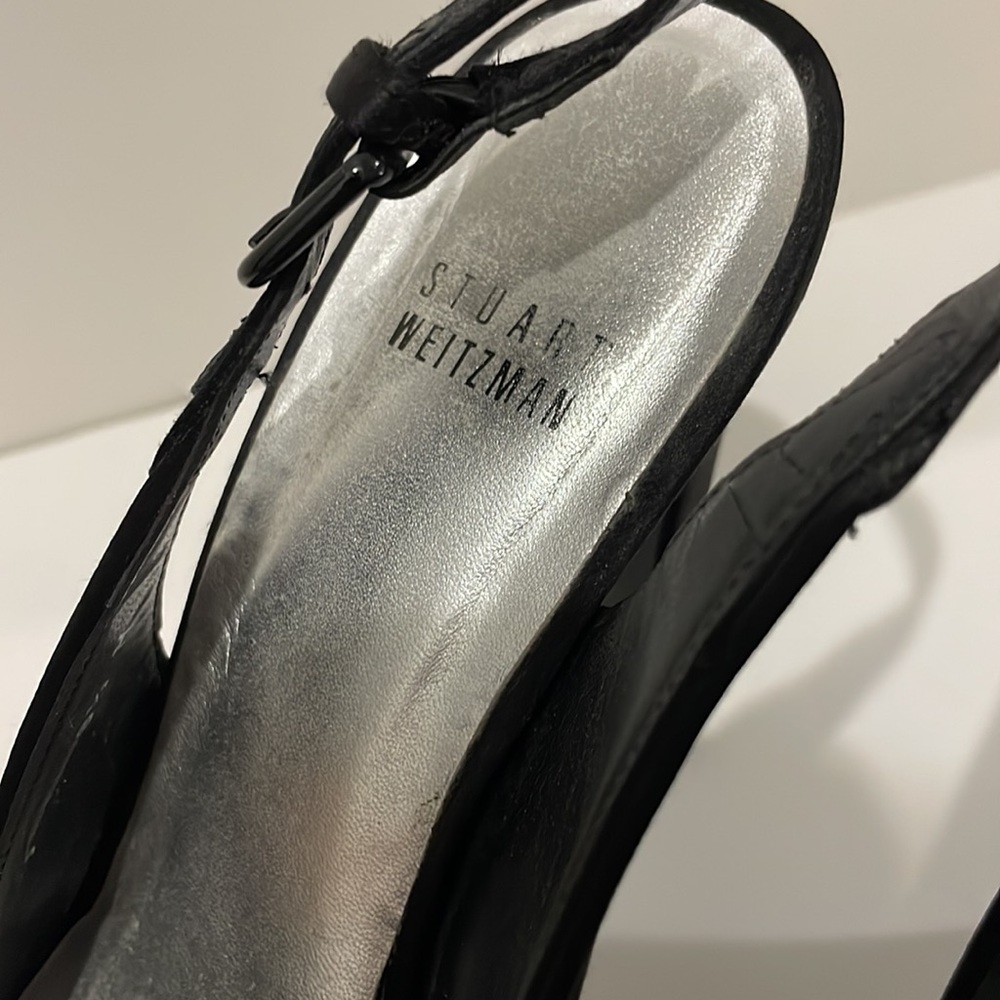 Stuart Weitzman Black Platform Heels - Gem